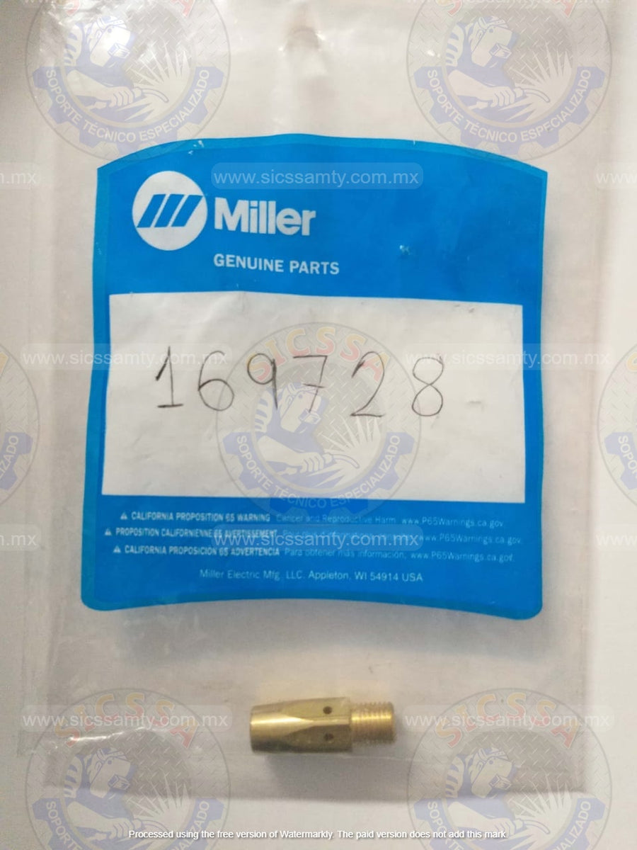 169728 MILLER ADAPTER,CONTACT TIP – Soluciones Integrales de Corte y ...