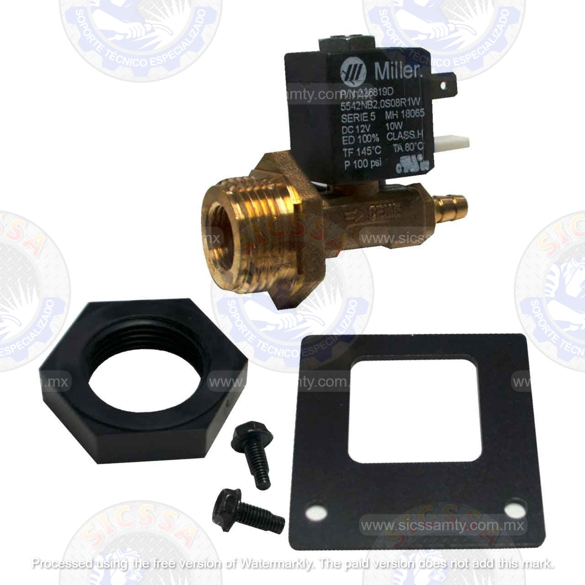 221309 MILLER KIT,GAS VALVE 12VDC & NUT – Soluciones Integrales de ...
