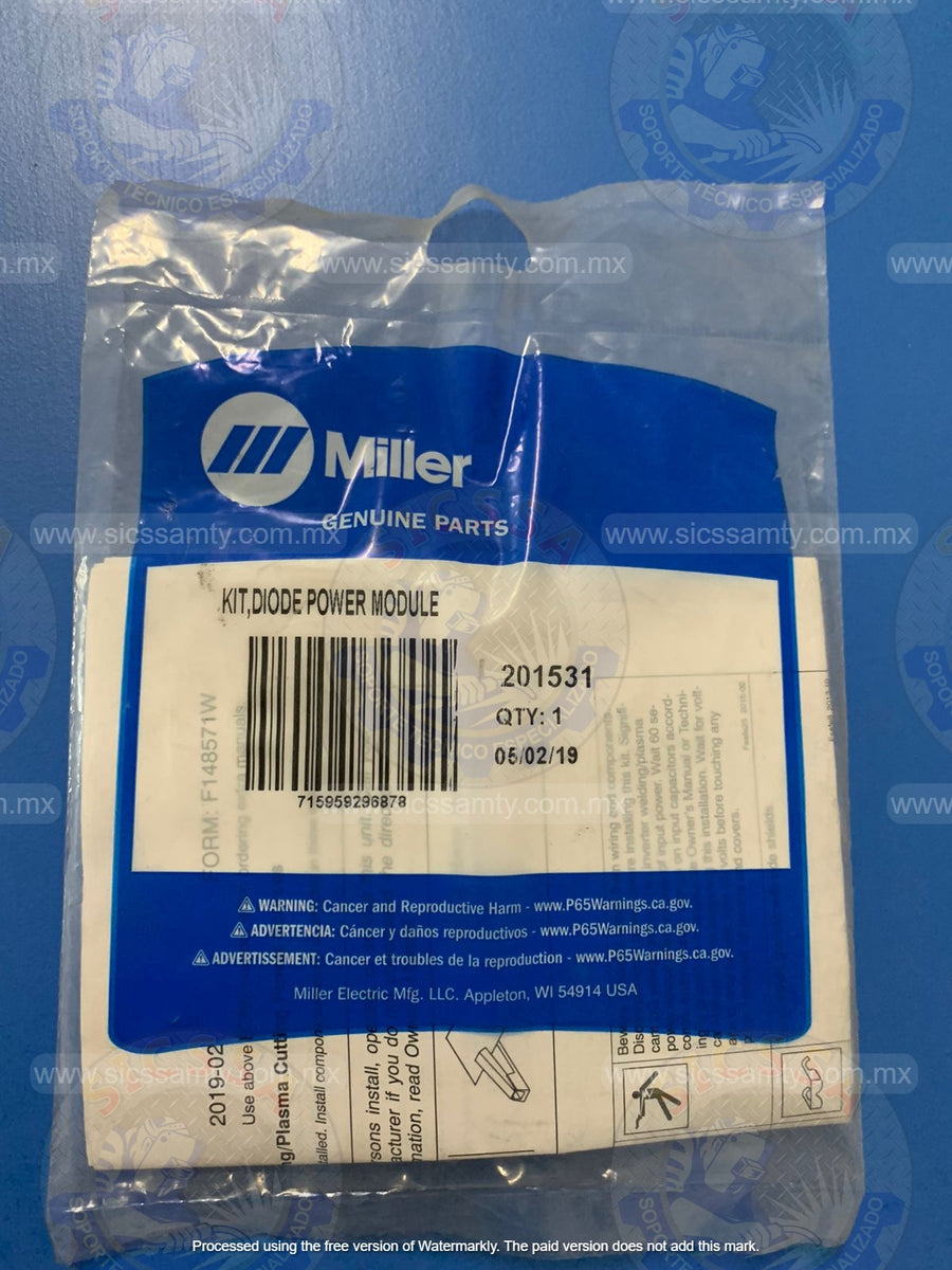 201531 MILLER KIT,DIODE POWER MODULE – Soluciones Integrales de Corte y ...