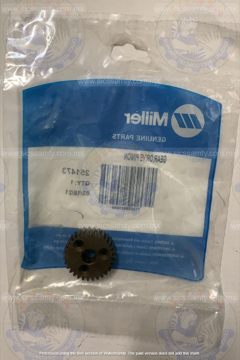 251473 MILLER GEAR,DRIVE PINION – Soluciones Integrales de Corte y ...
